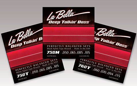 La Bella Strings Introduces 760T White Nylon Tape Wound Bass Set – No ...