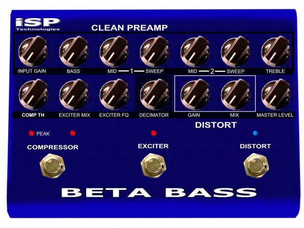ISP Technologies To Debut Beta Bass Preamp Pedal at NAMM – No Treble