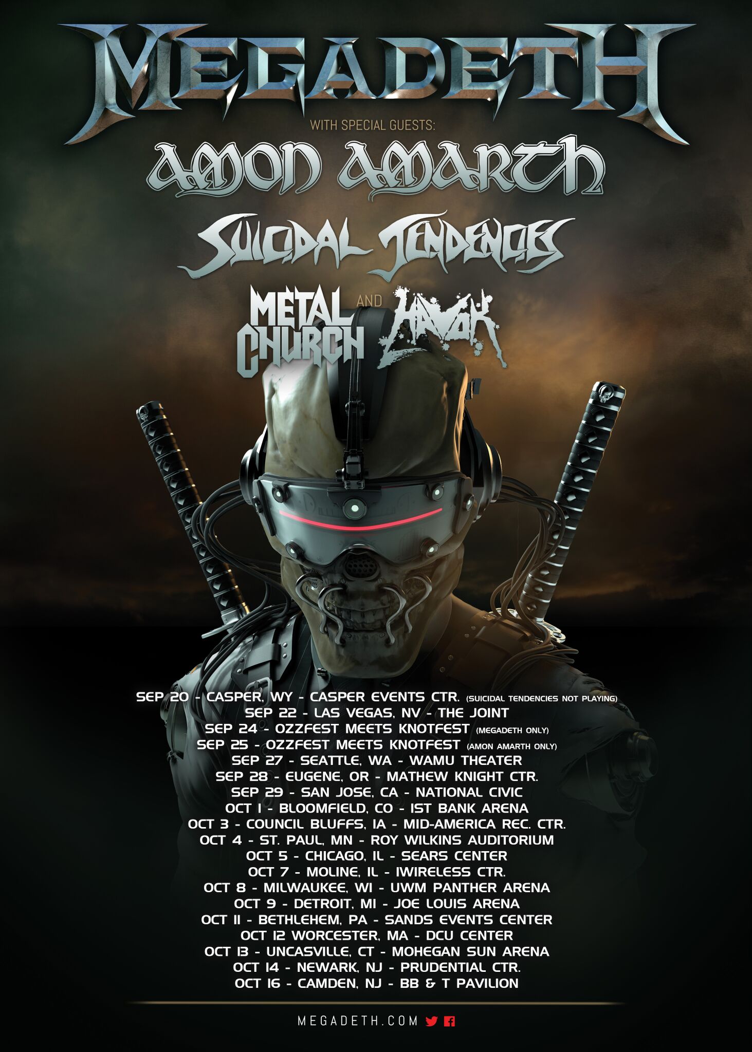 Megadeth Announces Tour with Amon Amarth, Suicidal Tendencies, Metal ...