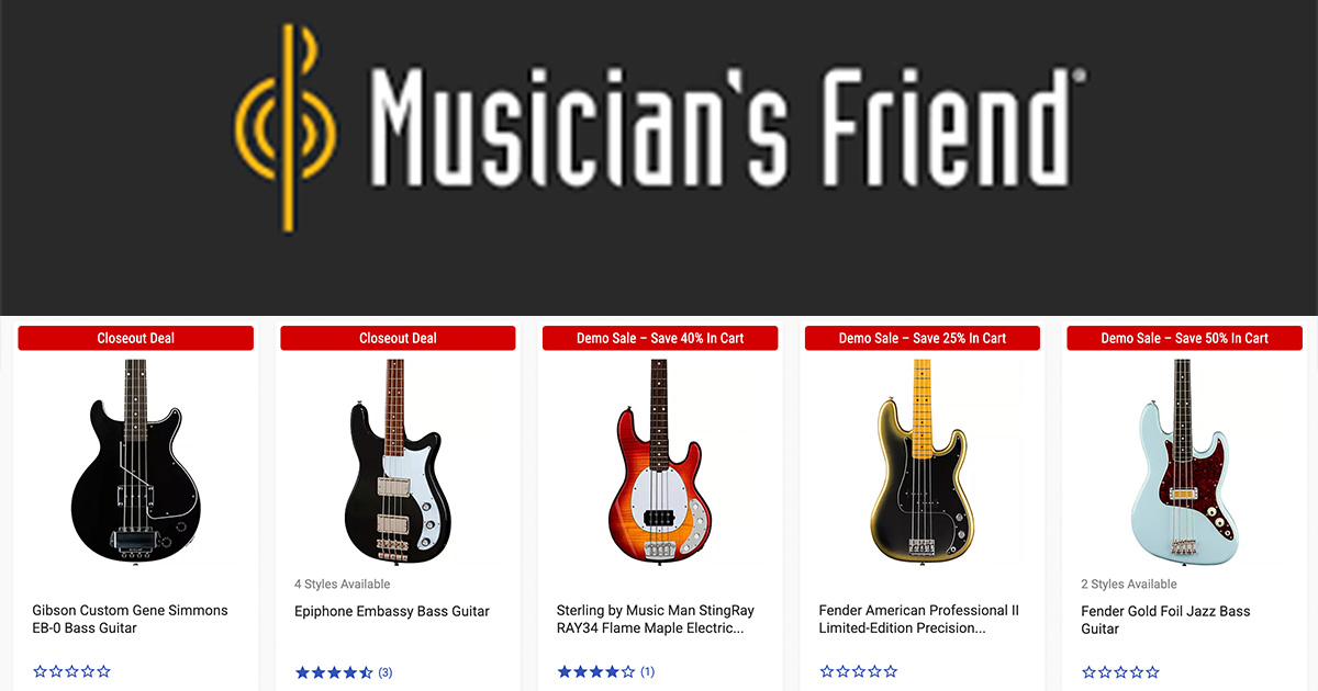 Musician’s Friend Relaunches as Guitar Center’s New Discount Gear ...